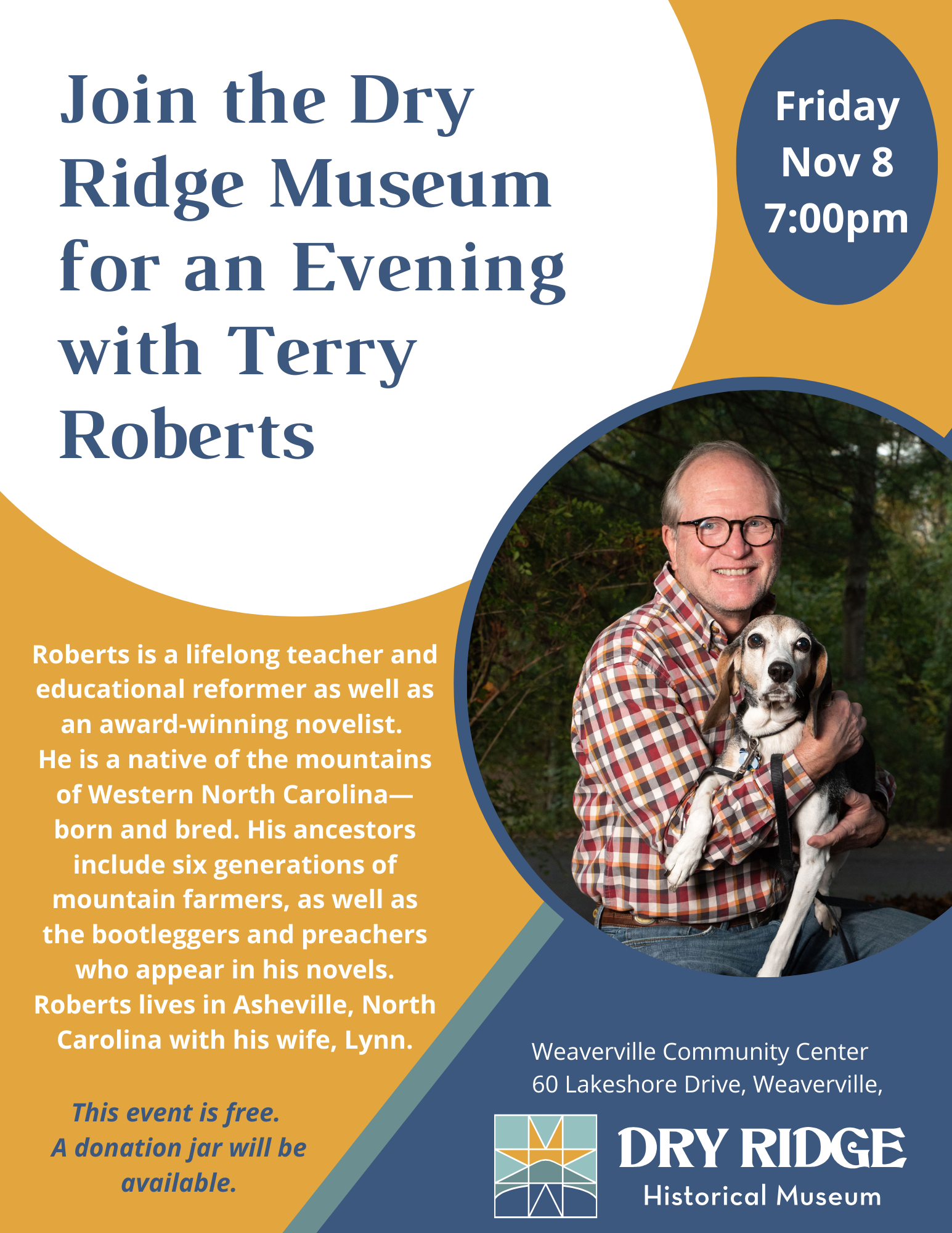 Terry Roberts Author Talk - Town of Weaverville