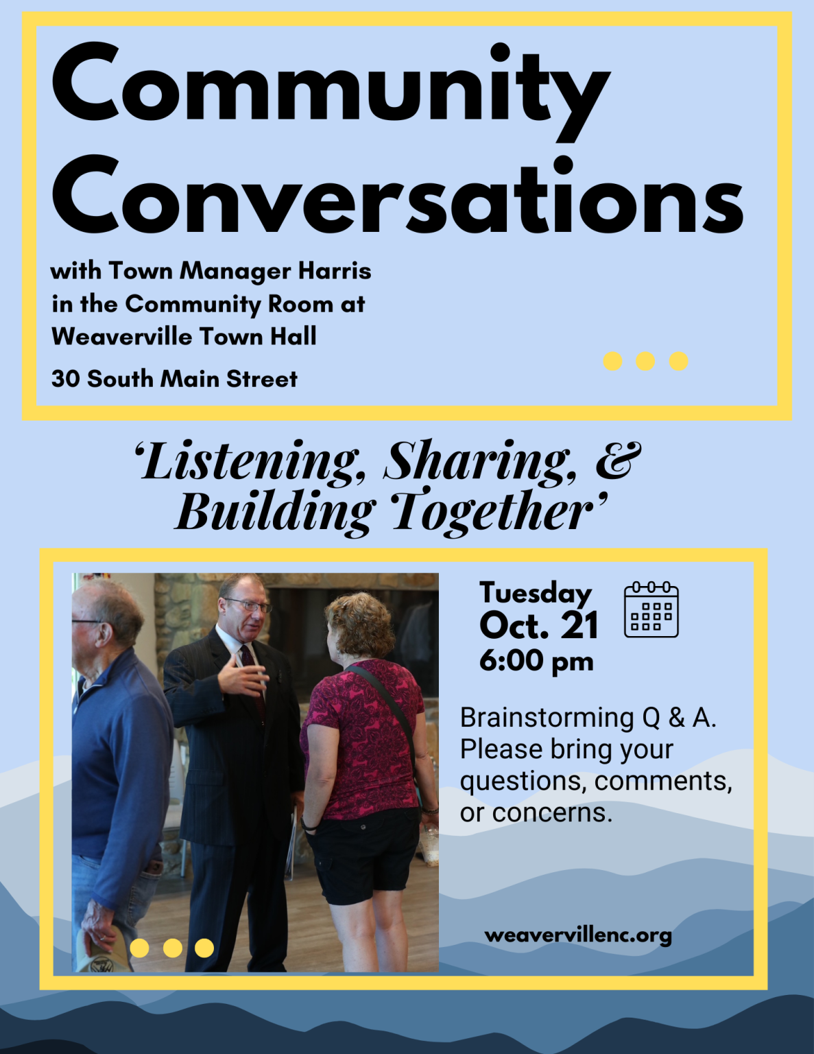 Community Conversations - Town of Weaverville